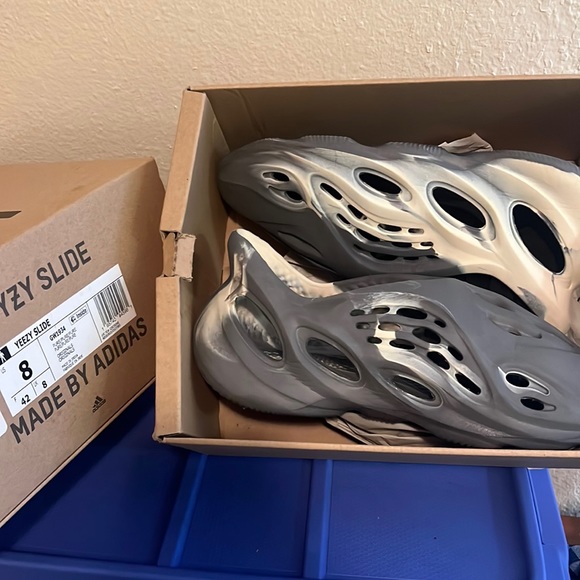 Shoes | Adidas Yzy Slides Size 8 In Mens | Poshmark